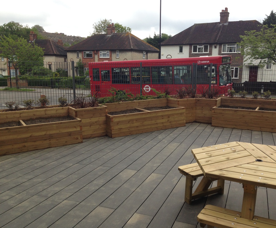 Bespoke wooden fruit and veg planters for SEN school | Taylor Made ...