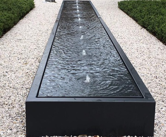 Water Table - illuminated aluminium water feature | Taylor Made ...