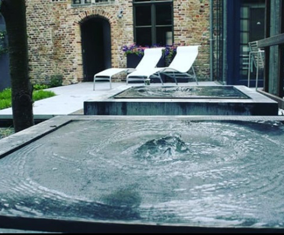 Water Table - illuminated aluminium water feature | Taylor Made ...