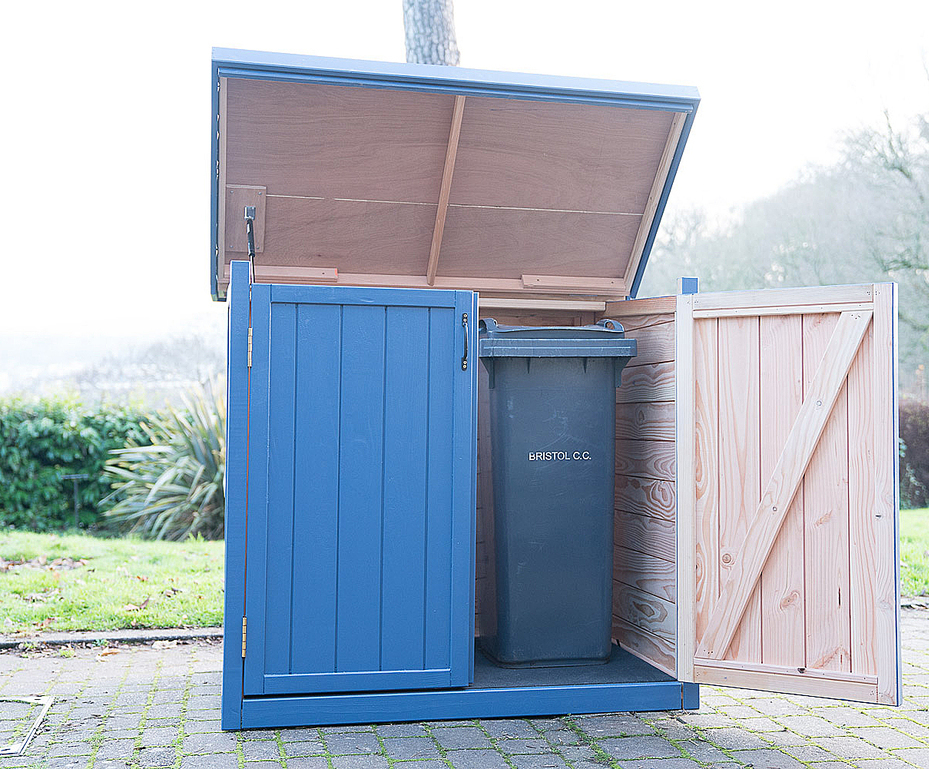 Handmade timber bin stores | The Bike Shed Company | ESI External Works