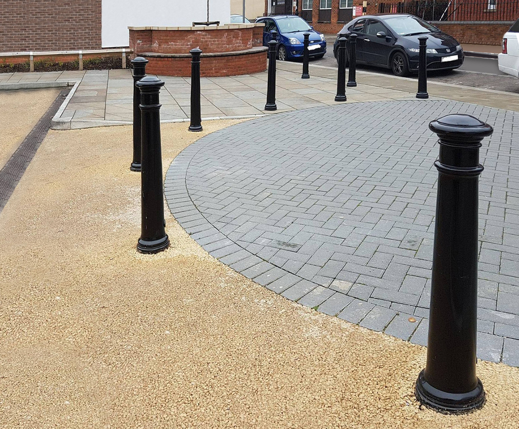Heavy-duty bound paving for retail parking area | NatraTex | ESI ...