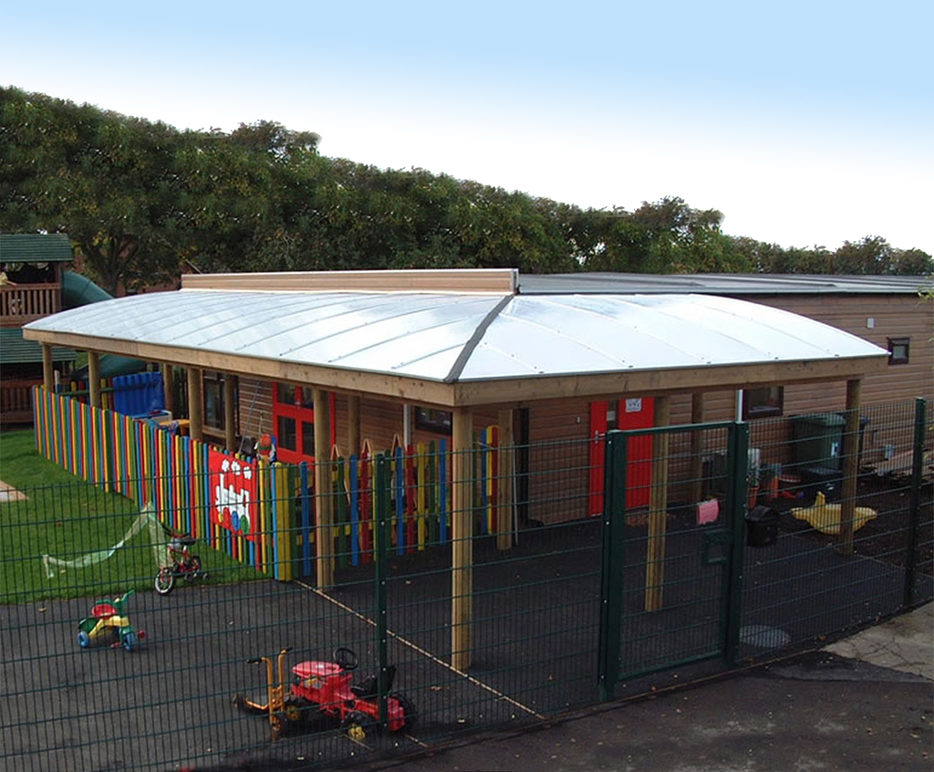 Bespoke timber canopy shelters | Setter Shelters | ESI External Works