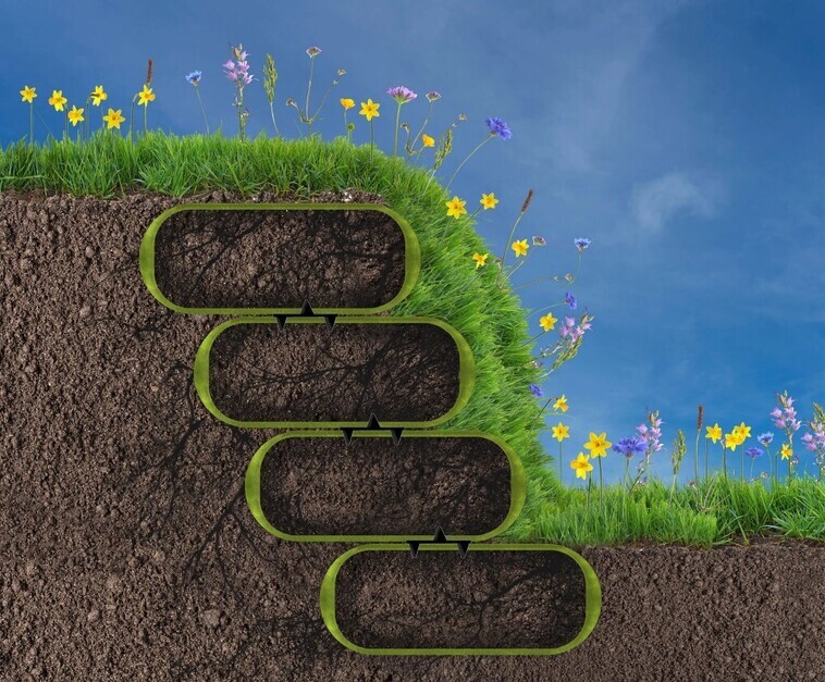 Rootlok vegetated wall system | GeoGrow | ESI External Works