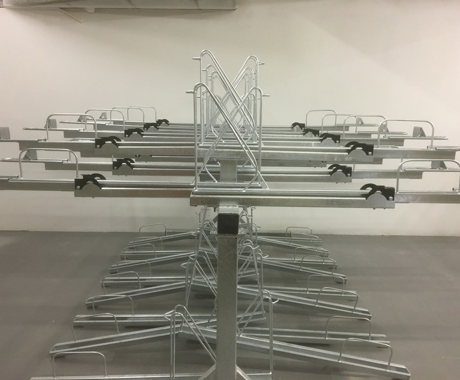 Double Stacker - two-tier space-saving cycle rack | CYCLERAX | ESI ...