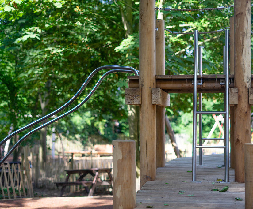 Bespoke oak and robinia timber play towers, Holland Park | Duncan ...