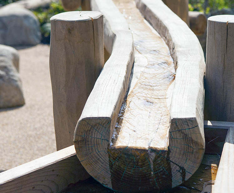 Log Trough for water play (SA.1.03) | Duncan & Grove | ESI External Works