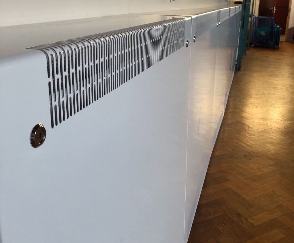 Radiator covers for school in West Yorkshire | Contour Heating Products ...