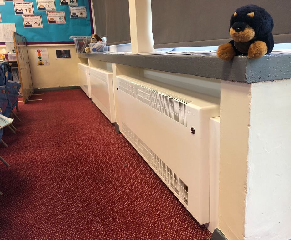 Radiator covers for school in West Yorkshire | Contour Heating Products ...