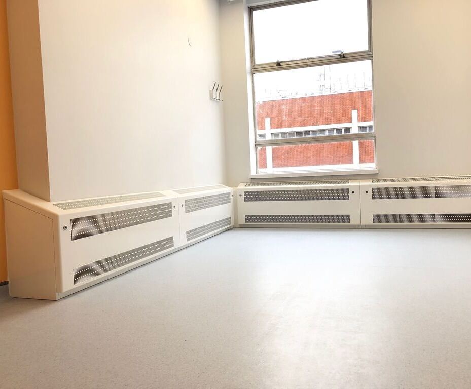 Perimeter heating covers for hospital in East Midlands | Contour ...