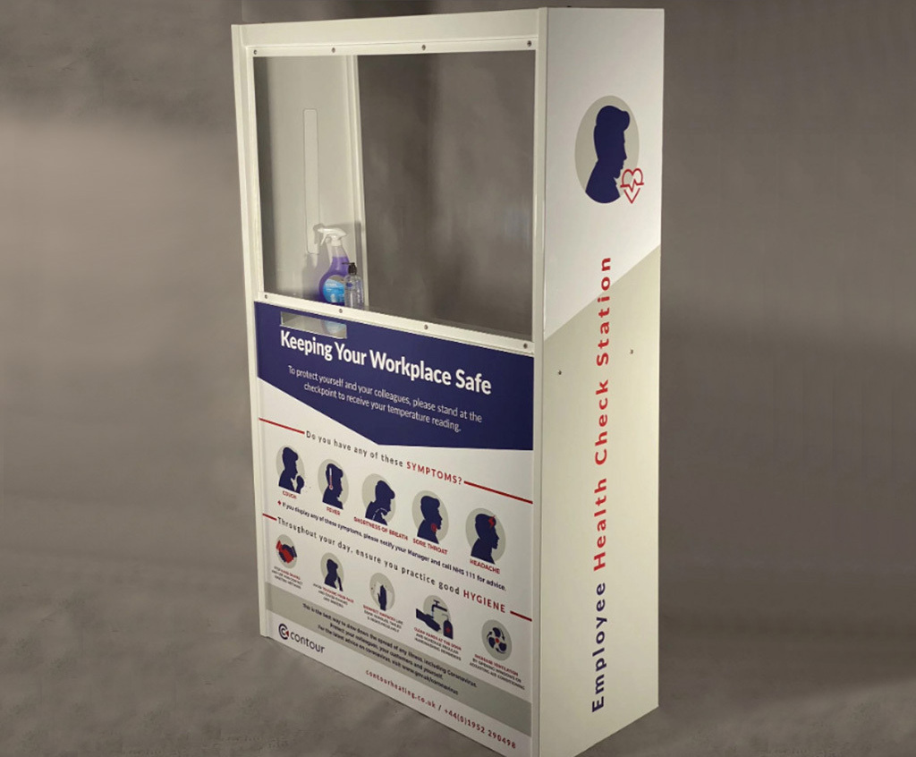 Health check station for personnel temperature screening | Contour ...