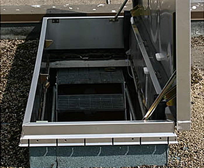 Type L-50TB service stair access hatch | Bilco UK | ESI Building Design