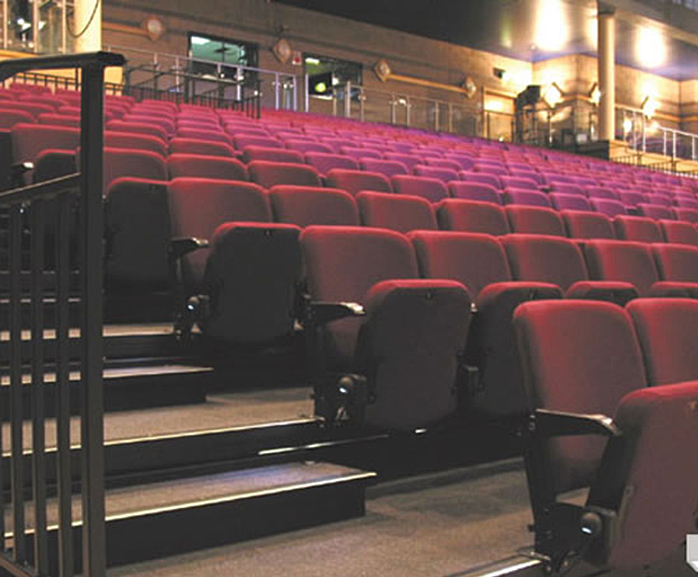 Seatway TP retractable, telescopic seating platforms | Hussey Seatway ...