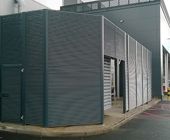 Italia steel louvred panels for cladding and screening | Lang+Fulton ...