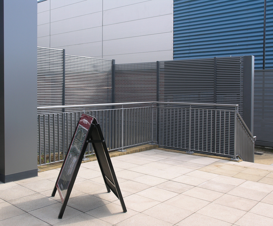 Bin stores and fencing at retail park | Lang+Fulton | ESI External Works