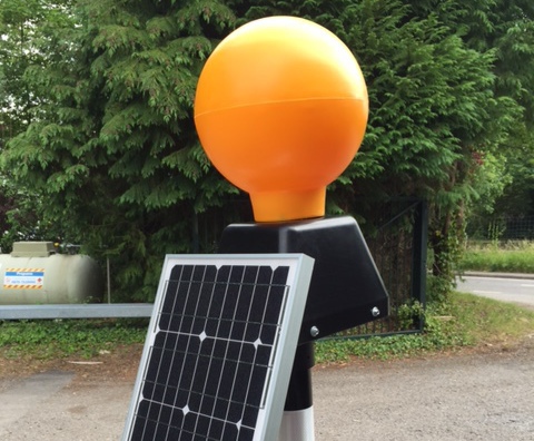 Solar-powered Belisha beacon - 100,000 hours | Street Furnishings | ESI ...