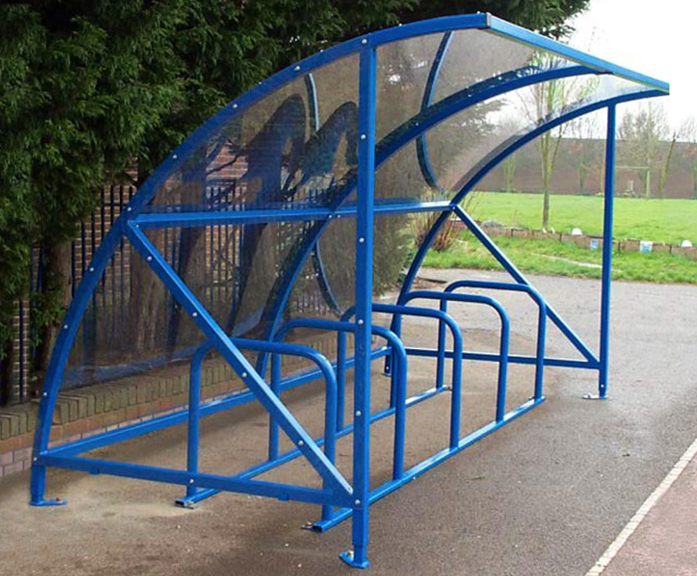 SF galvanised steel cycle shelter | Street Furnishings | ESI External Works