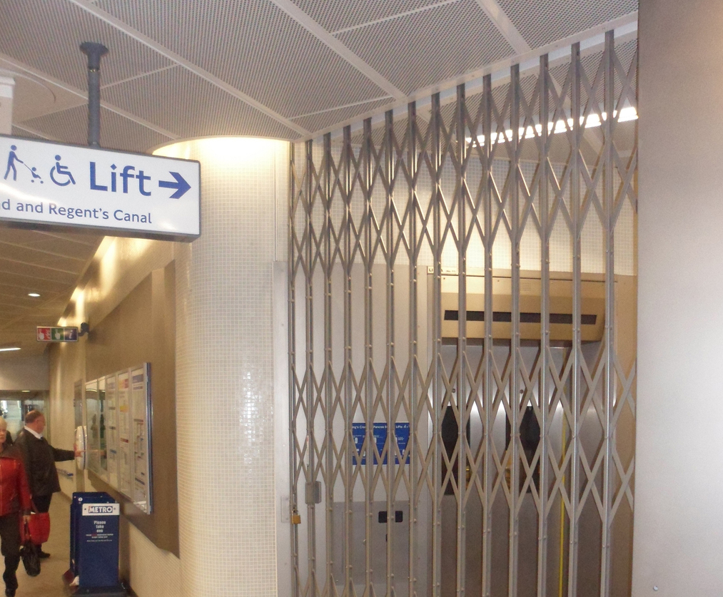 Collapsible custom-made galvanised steel security gates | Bolton Gate ...