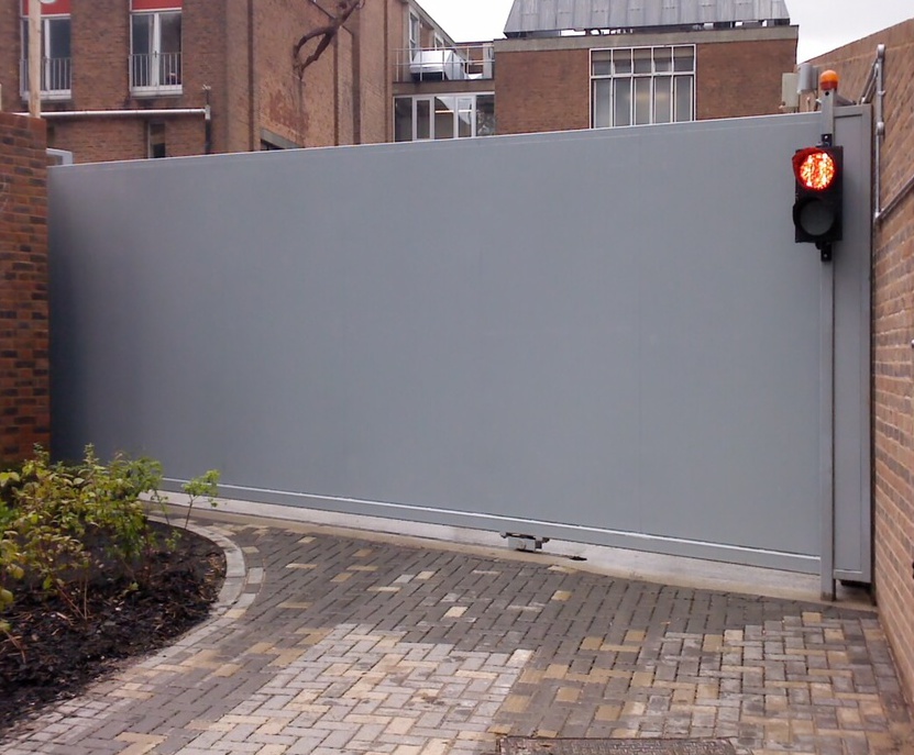 Tracked security sliding gates | Frontier Pitts | ESI External Works