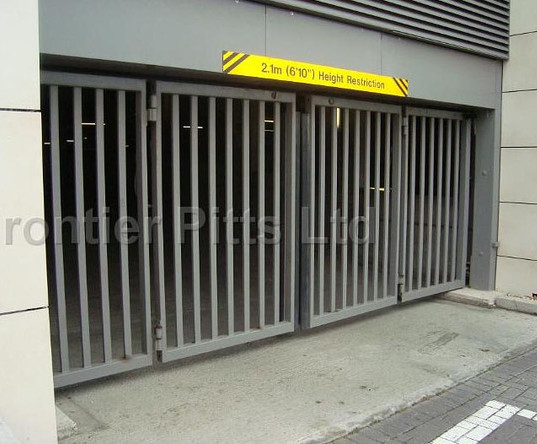 Bi-folding gates for residents' car park in London | Frontier Pitts ...