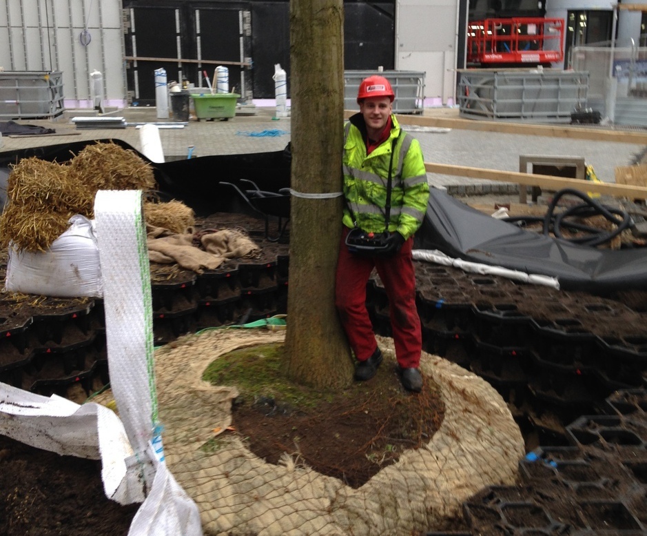 Tree pit system - 5 Broadgate, London | GreenBlue Urban Ltd | ESI ...