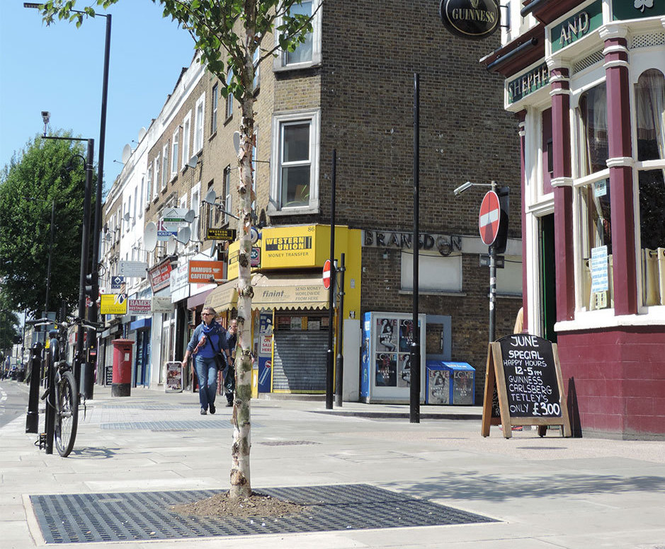 SuDS bioretention tree pit installations - Goldhawk Road | GreenBlue ...