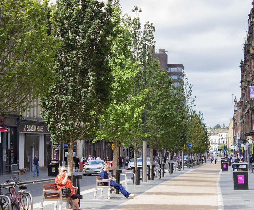 Integrated tree pit system for urban avenue in Glasgow | GreenBlue ...