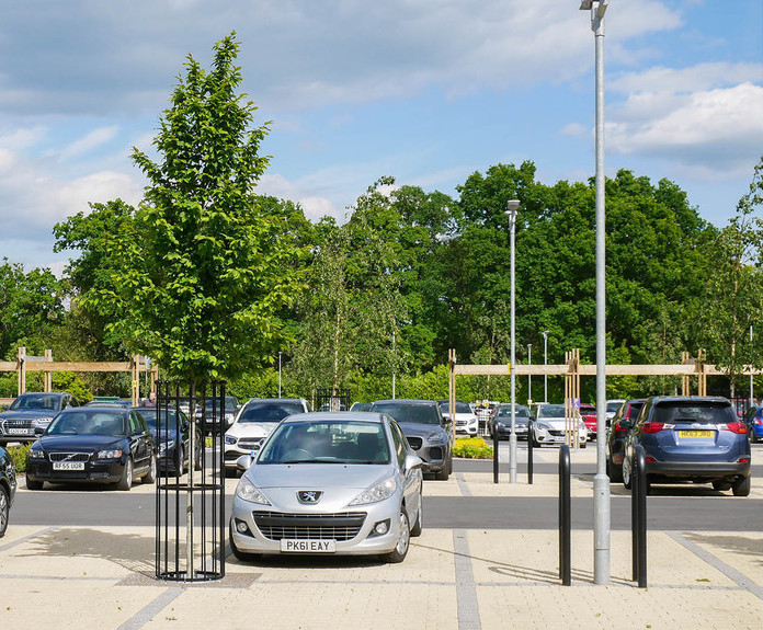 Tree planting system for garden centre car park | GreenBlue Urban Ltd ...