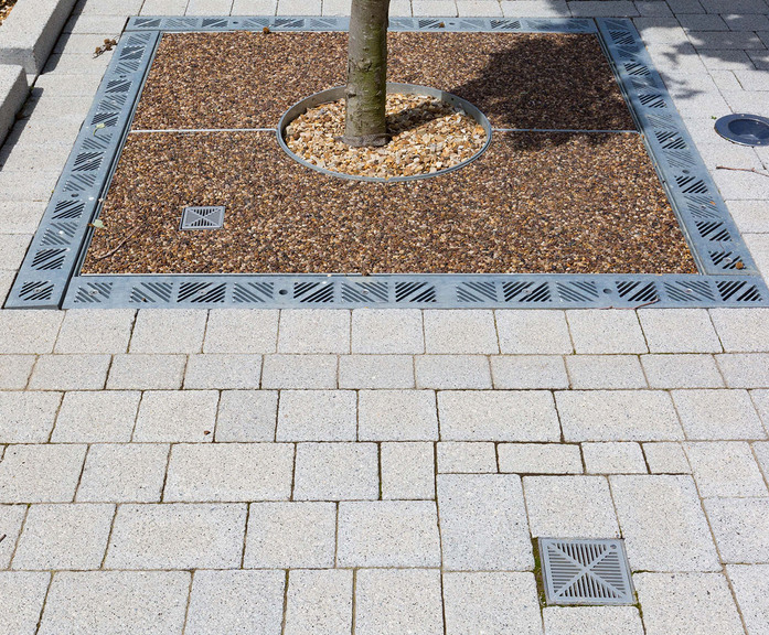 ArborFlow tree pits and rain gardens for mixed use site | GreenBlue ...