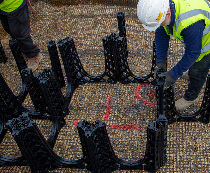 ArborFlow tree pits and rain gardens for mixed use site | GreenBlue ...
