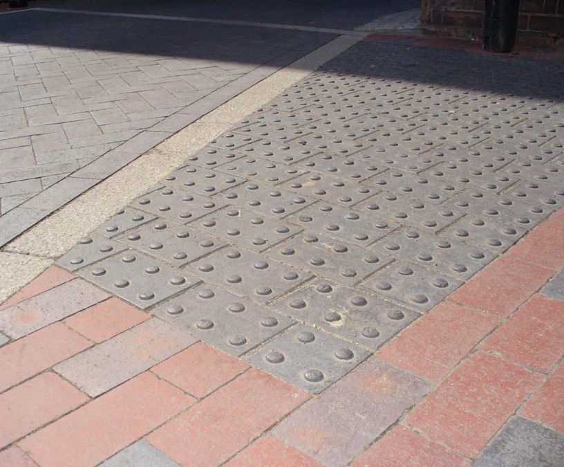 Tactile clay blister pavers | Ketley Brick Company | ESI External Works