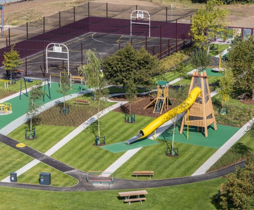 Creation of Exploratory Park, Brent Cross | Jupiter Play | ESI External ...