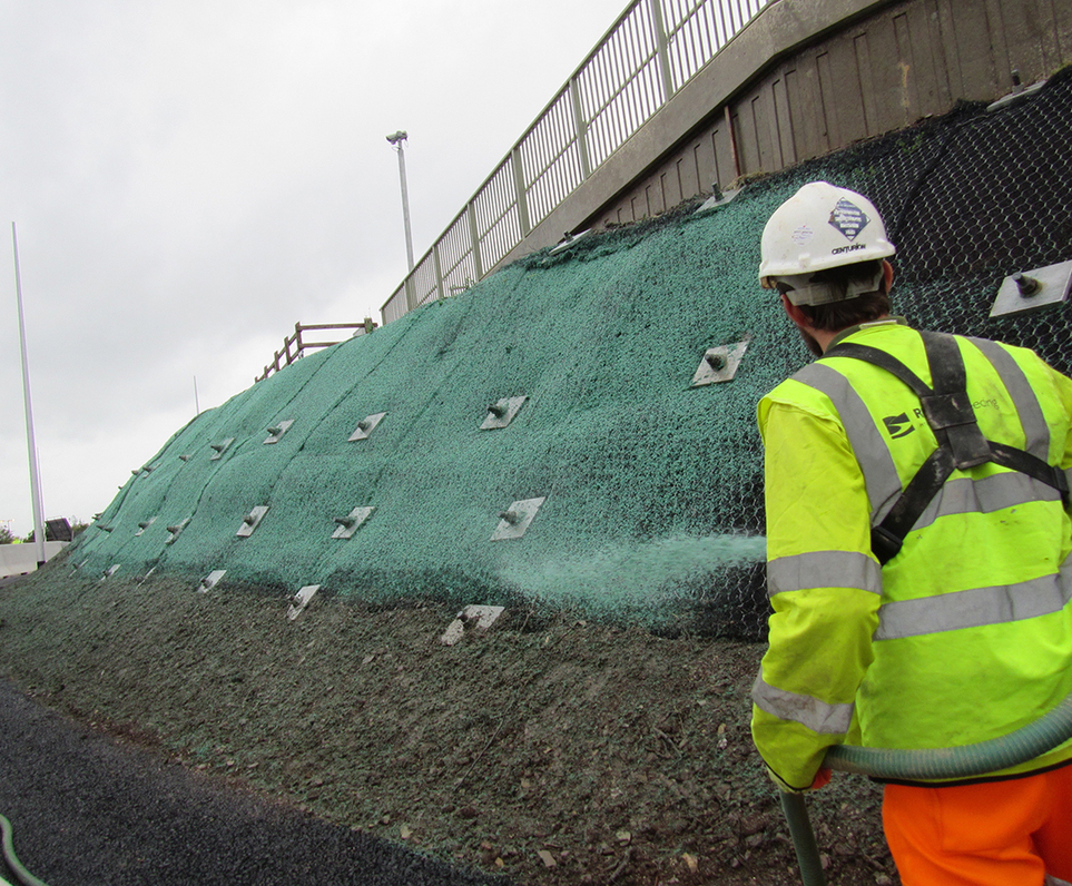 Hydroseeding slopes and embankments | RMB Hydroseeding | ESI External Works