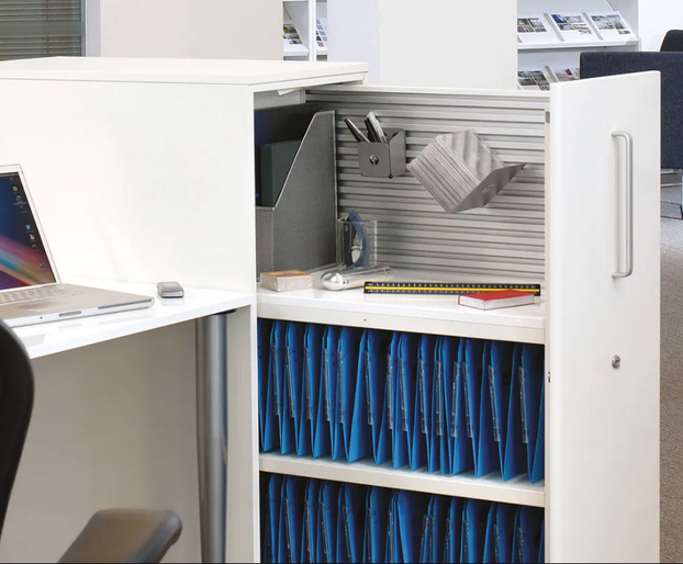 Tower storage system | Bisley Office Furniture | ESI Interior Design