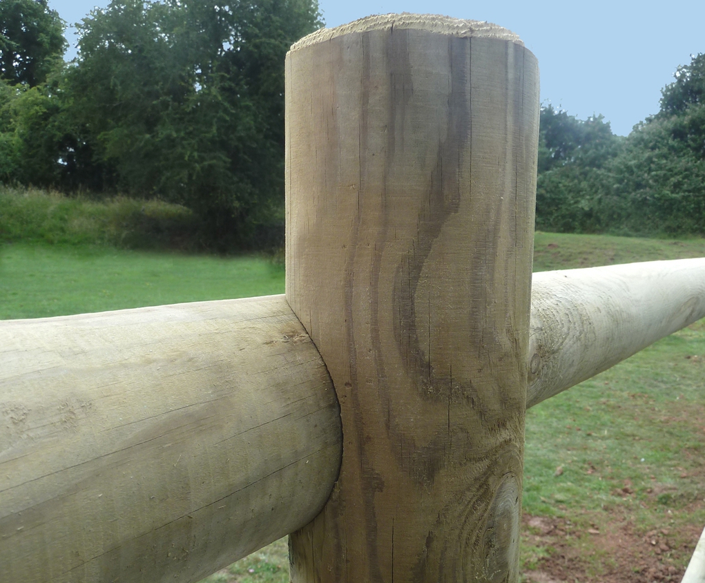 Prestige™ scalloped post and rail fencing | M&M Timber | ESI External Works