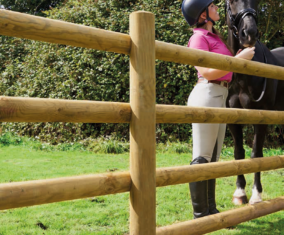 Prestige™ scalloped post and rail fencing | M&M Timber | ESI External Works