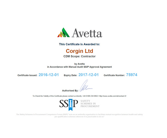 Corgin achieves Avetta accreditation once again | Corgin | ESI Enviropro