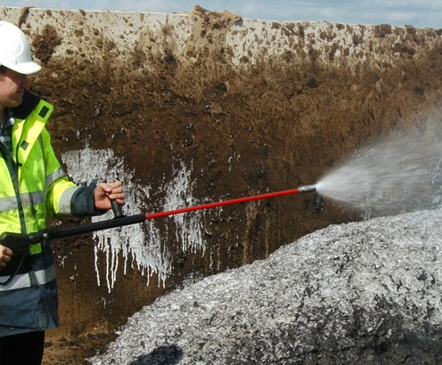 Surface foam cover for dust or odour control | Corgin | ESI Enviropro