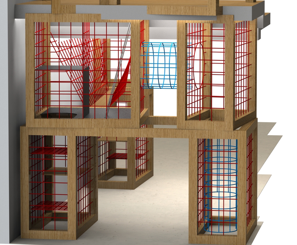 Vertical adventure cube playground in Soho, London | Massey & Harris ...