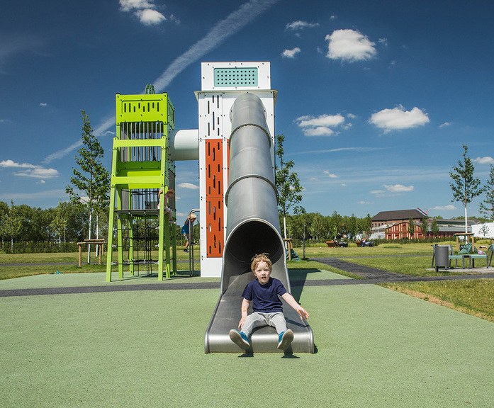 Bespoke playground with mining and industrial theme | Proludic Play ...