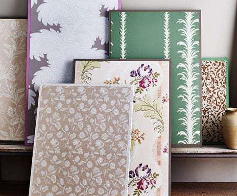 Block printed wallpaper | George Spencer Designs | ESI Interior Design