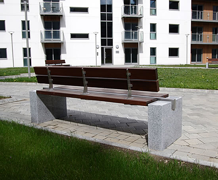s83 - cut granite, 316 stainless steel and timber seat | Omos | ESI ...