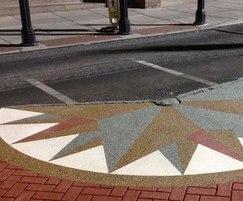 Compass design resin bound surfacing for Justice Centre | Addagrip ...