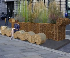 Bespoke corten steel planters | IOTA | ESI External Works