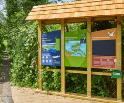 Bespoke weatherproof metal signage for wetland trail | Landmark | ESI ...
