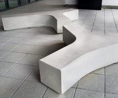Pewsham Solid Pre-Cast Concrete Tri Bench - PBN413 | Langley Design ...