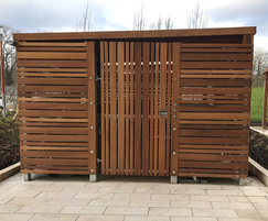 Sedum roofed shelters for University of Birmingham | Langley Design ...