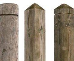Jakure® treated timber bollards - square/machine rounded | Jacksons ...