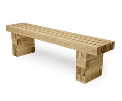 Portree timber planter bench | WoodBlocX | ESI External Works