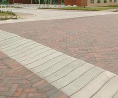 S-ramp reinforced concrete road hump | Marshalls | ESI External Works