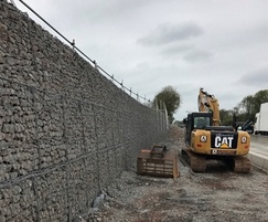 Gabion baskets create retaining walls for SMART motorway | Phi Group ...